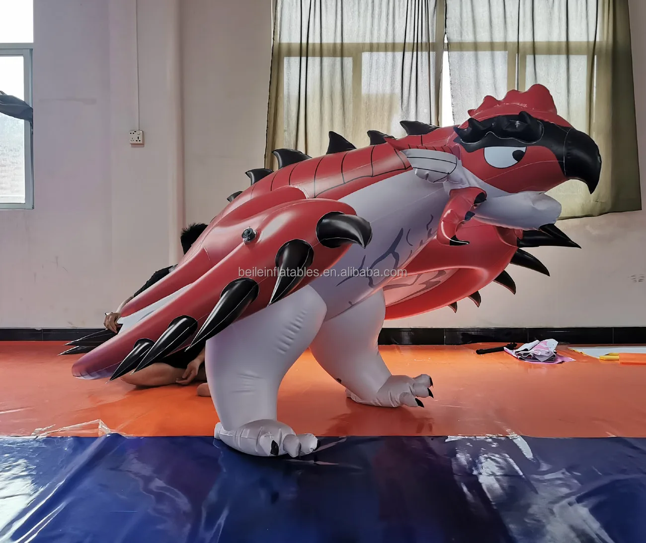 Beile Custom New Design PVC Inflatable Squeak Fire Dragon