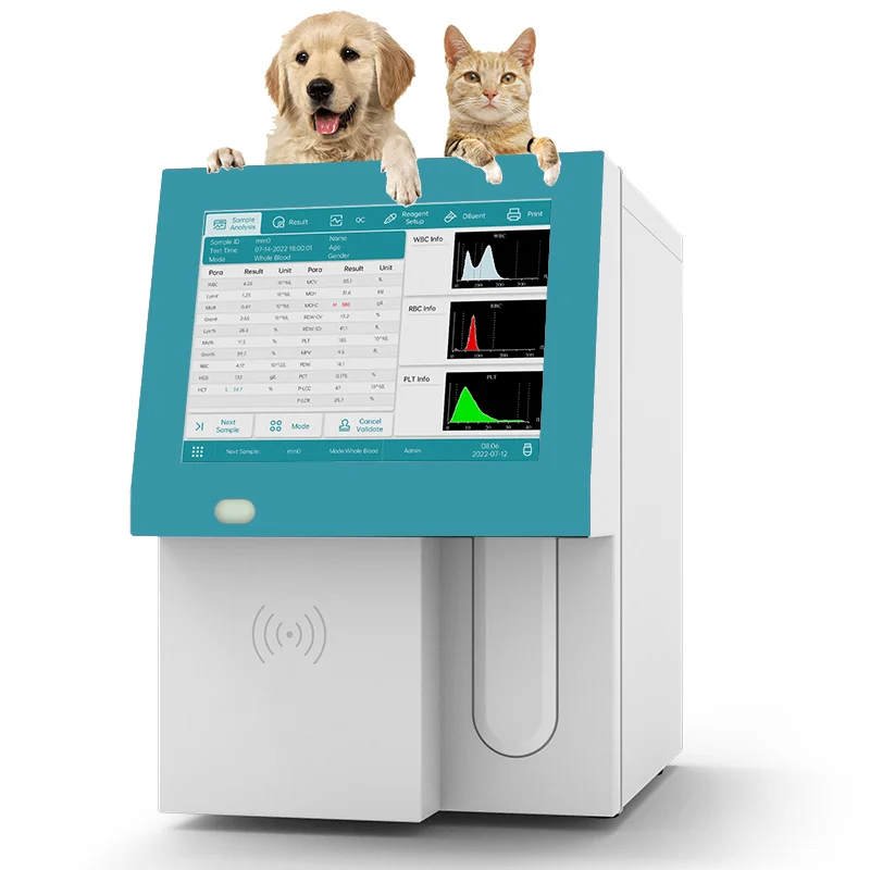Urit Veterinary Full Auto Automated Vet Animal Cbc Machine 3 Part Blood ...