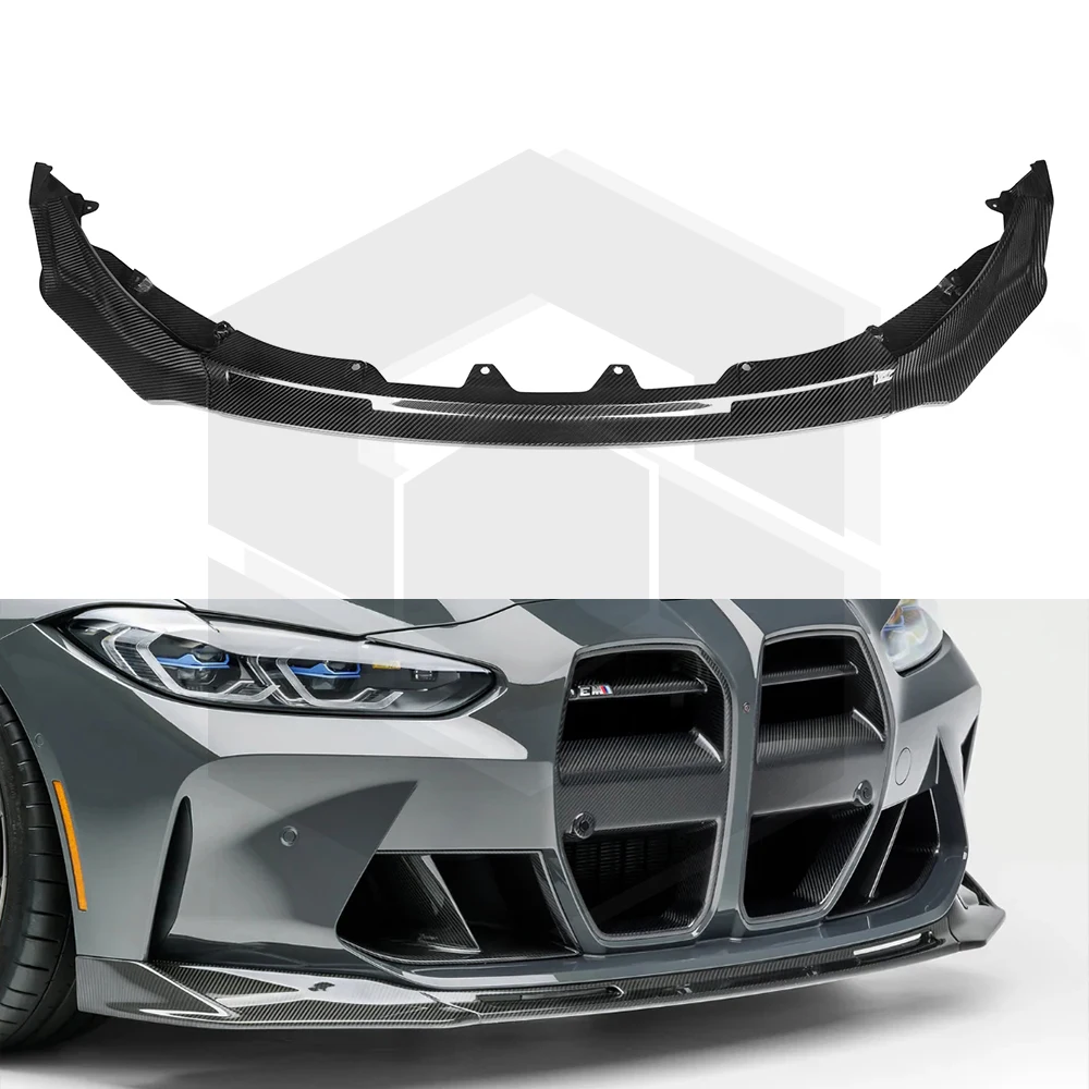 Dry Carbon Fiber V Style Front Lip for BMW G80 M3/G82 M4