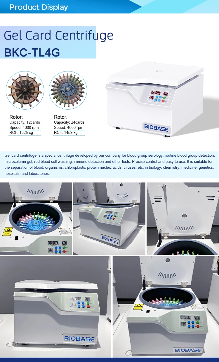 Biobase Card Centrifuge Id/ Gel Card Centrifuge Hospital Blood Type ...