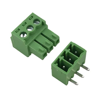 3.5mm Pitch Pcb Mount 3 Way Contact Terminal Block Male And Female ...