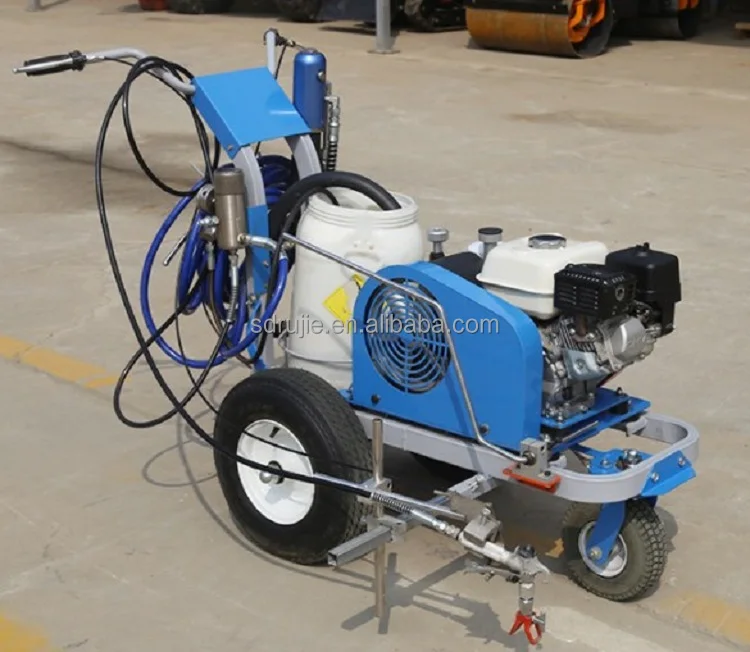 Plastic Runway Lineation Equipment Cold Spray Road Marking Machine Hand ...