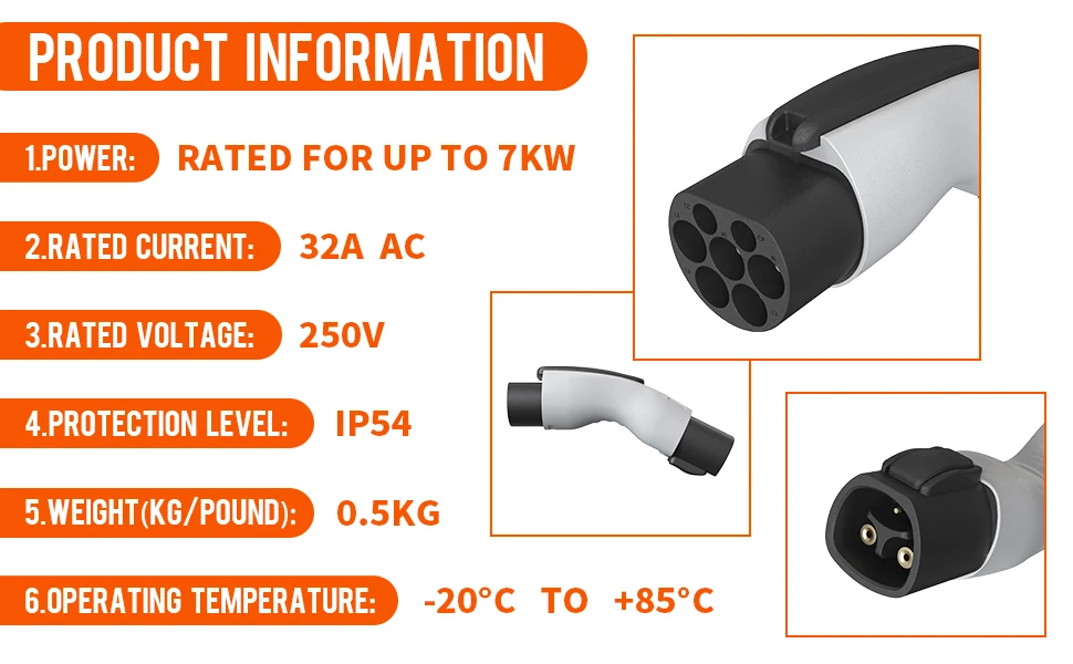 Wufen New Tesla to GBT NACS Plug 7kW Mobile EV Charger Adapter with ...
