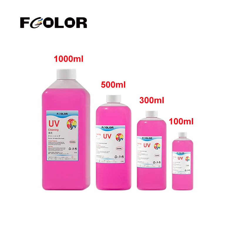 FCOLOR Solvent UV Ink Printer Head Cleaning Solution Cleaner Led Uv ...