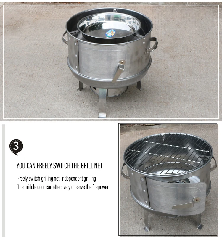 Wholesale Stainless Steel Charcoal BBQ Grill Machine