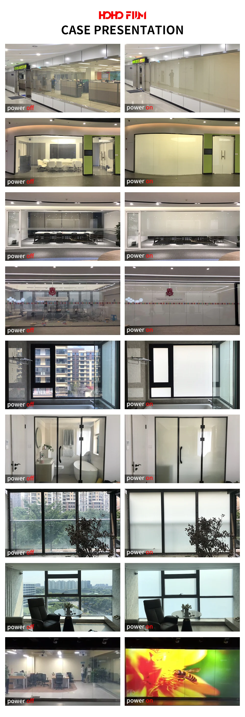 Switchable Pdlc Film Smart Window Film Dimming Glass Film With High ...