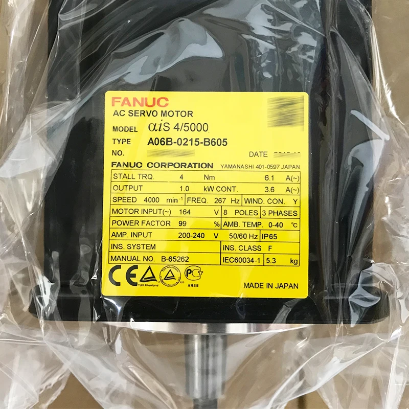 Ac Servo Motor New Original Fanuc A06b-0215-b605 - Buy A06b-0215-b605 ...