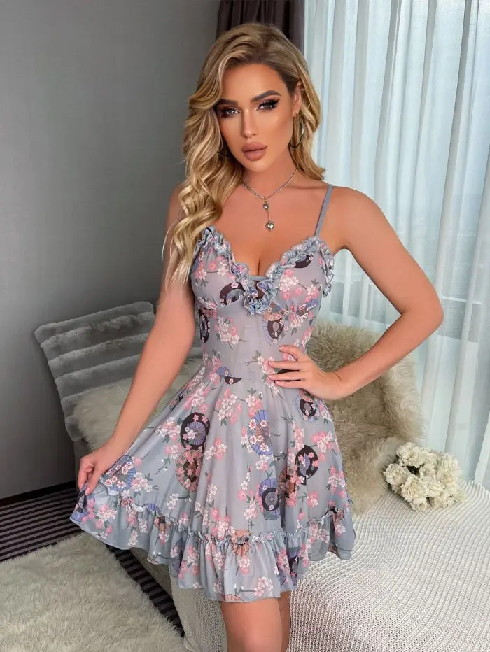 Women's Lace Long Gown Bathrobe Sexy Mesh Sleepwear Women Flowers Lace ...