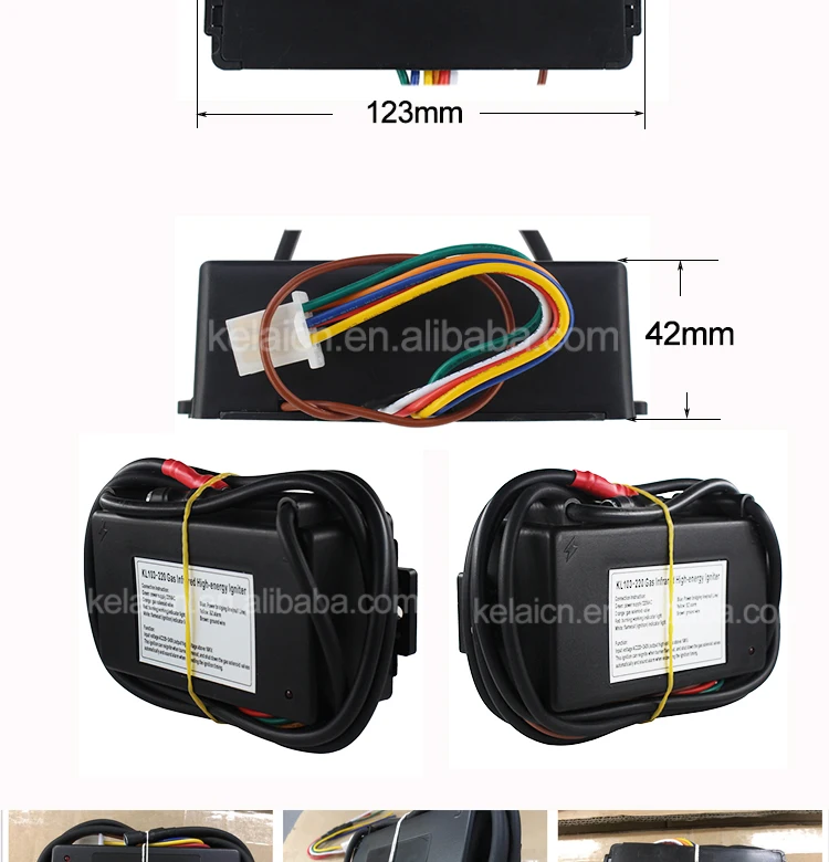 Full Set 220VAC Electric Pulse Sparker Igniter KL103-220 for Gas Stove ...