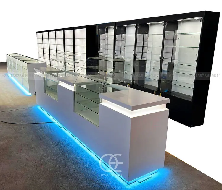 Customized Modern Style Middle Of Smoke Shop Smoke Shop Display Racks ...