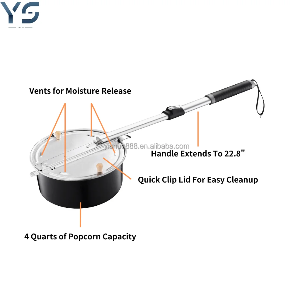 2024 Outdoor Camping Equipment Popcorn Maker Popcorn Pot Popcorn Popper ...