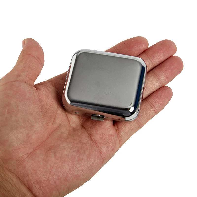 Customized Mini Square Pocket Cigarette Ashtray Tin Metal