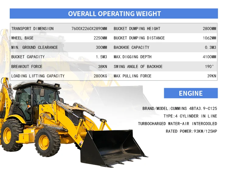 Rippa Backhoe Excavator Loader 4x4 - High Efficiency