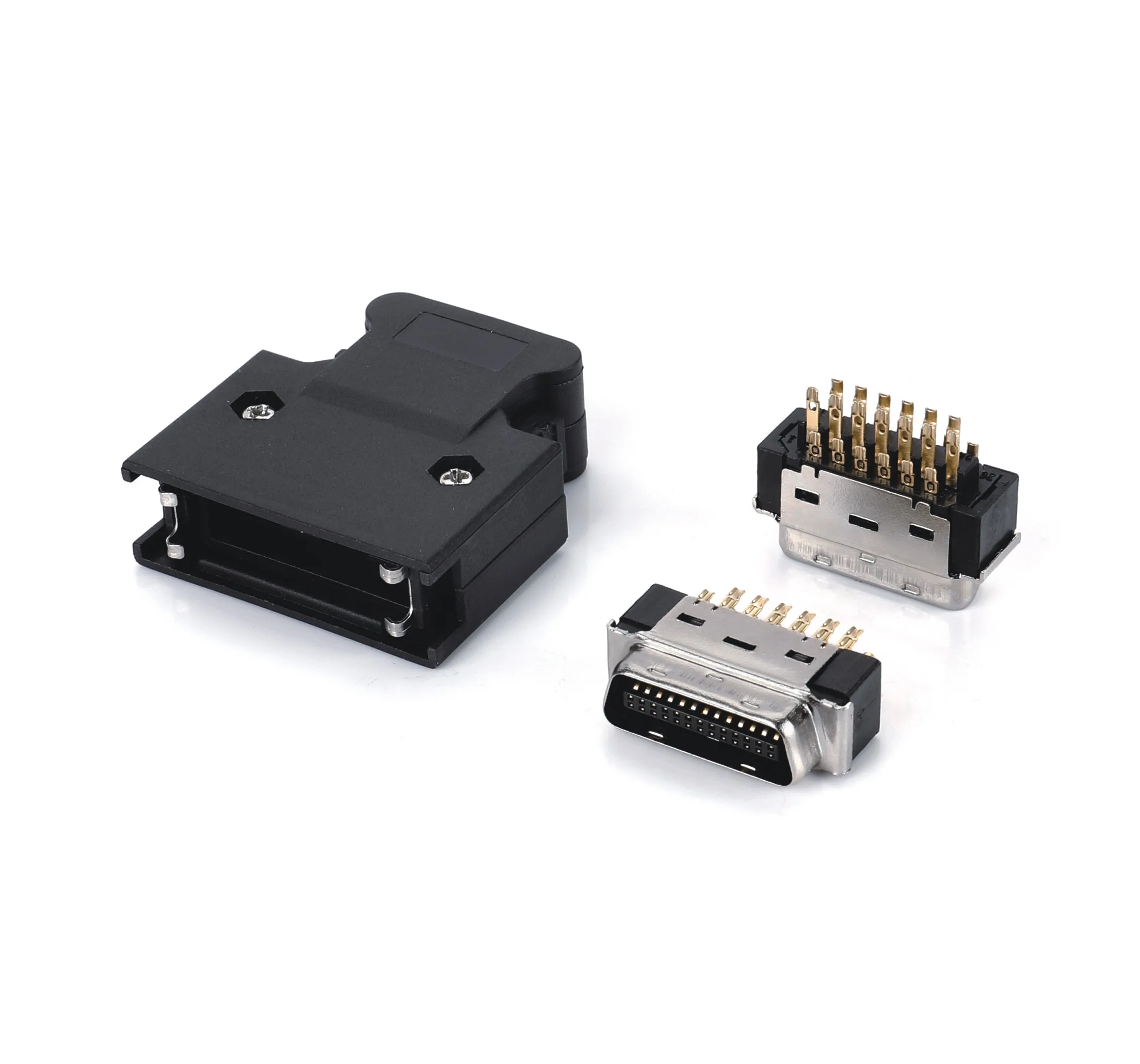 SM 26Pin公头，带闩锁，SCSI 26p伺服电机连接器，MDR 26Pin连接器，10326-52f0-008,10126-3000pe ...