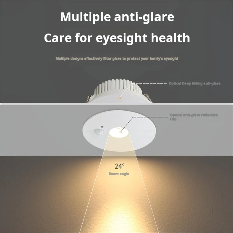 Infrared Sensor LED Downlight Retrofit for Energy Efficiency