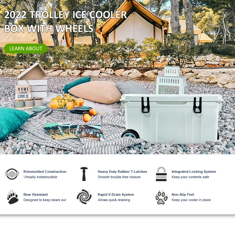 High Performance Hard Insulated Cooler Box 75L Capacity Coolers with ...