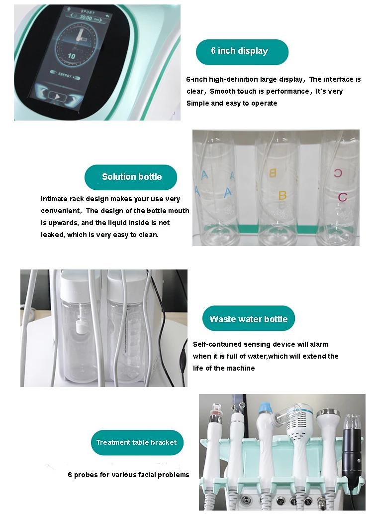 6 Function Handles Small Bubble Skin Detection Device/smart Skin ...