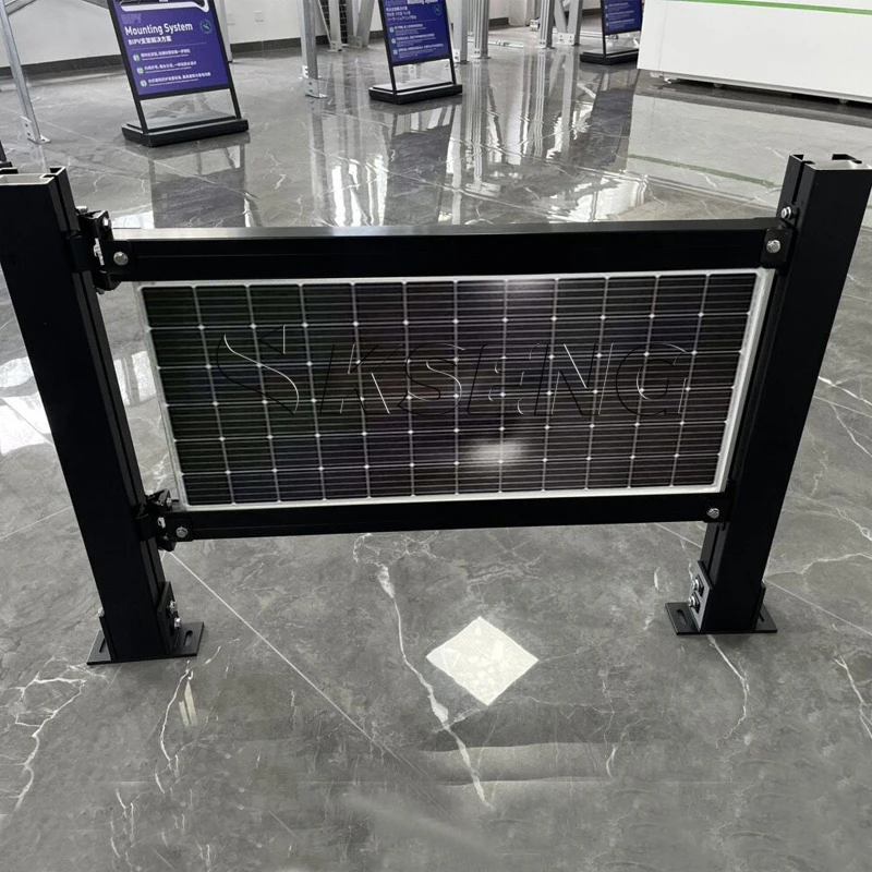 Bifacial Solar Panel Mount Structure Vertical Solar Mounting System ...