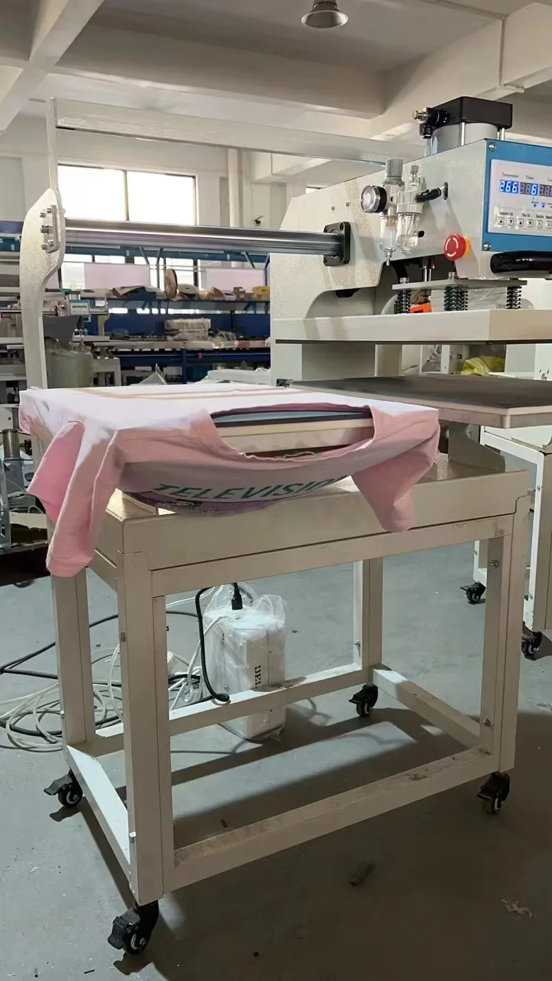 Pneumatic Shuttle Laser Alignment Dual Platens Heat Press