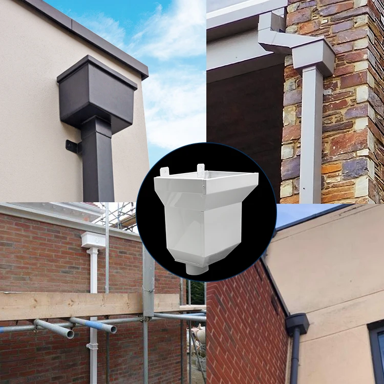 Rainwater Drainage System Downspout Rainwater Gutter Drainage Hopper ...