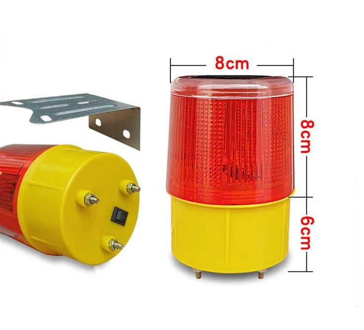 Traffic Road Construction Fence 360 Degree Red Bright Led Flashing ...