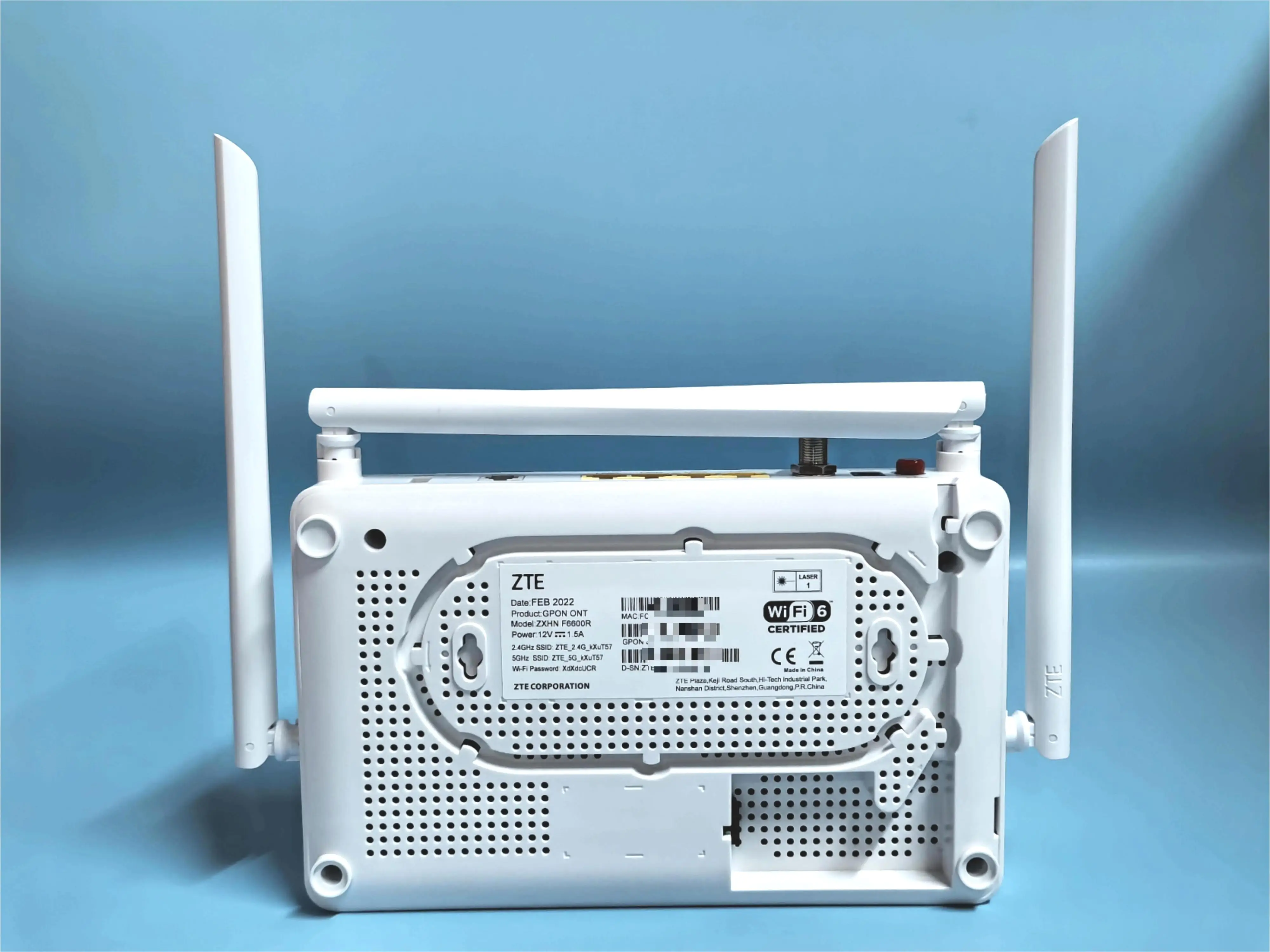 New Original Zxhn F6600r Ax3000 Wifi 6 Ont Gpon Onu Dual-band Fiber ...