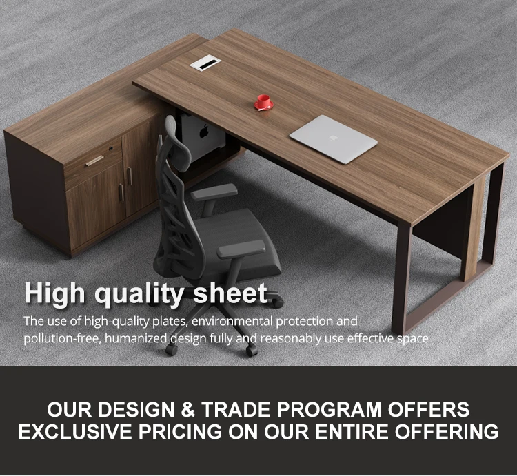 Wholesale Modern Executive Desk Office Furniture Table Anti-scratch L ...