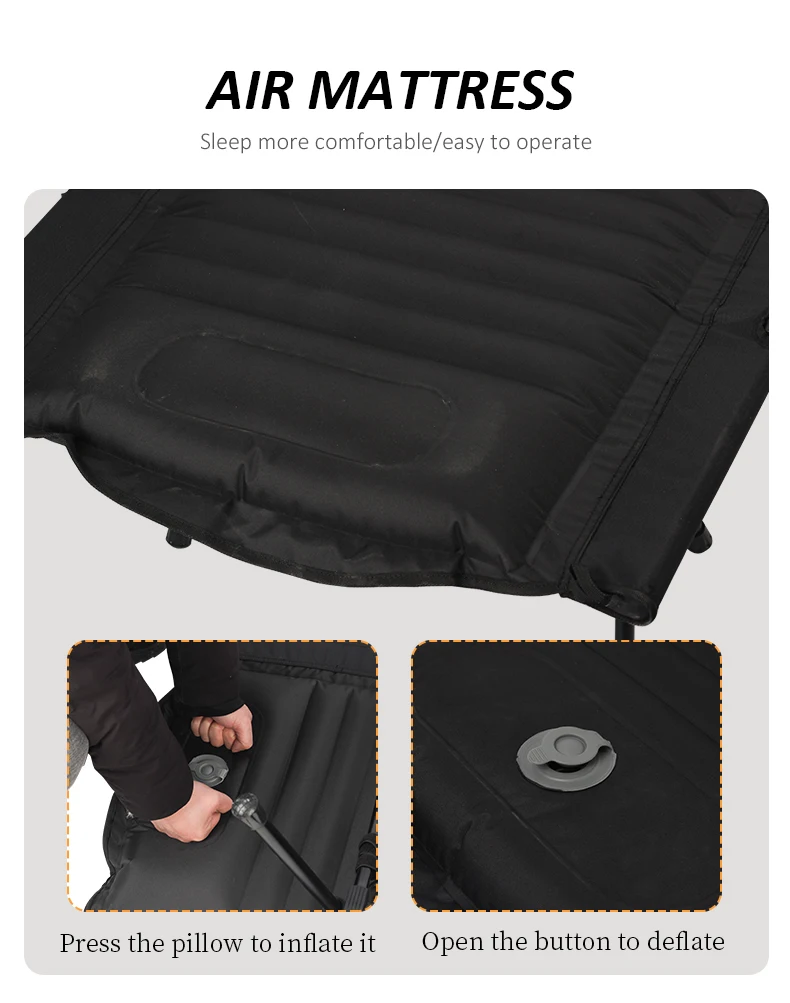 Ultralight Compact Inflatable Air Bed Tent Adjustable Height Sleeping ...