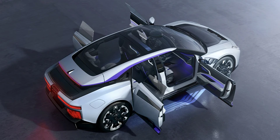 High Speed Hiphi Hiphi Z Electric Energy 4 Wheels 4 Seats Dual Motor ...