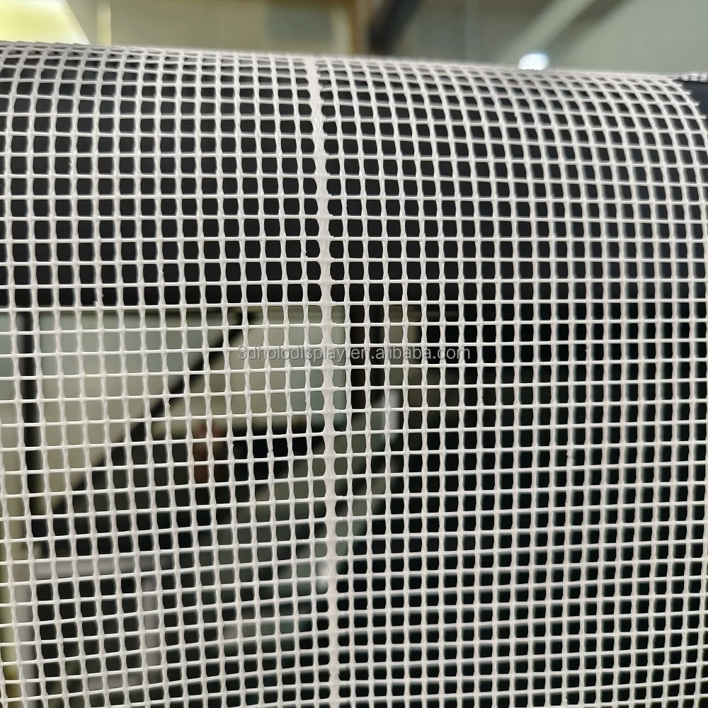 Transparent Holographic Mesh Projector Screen - Large 3D Display