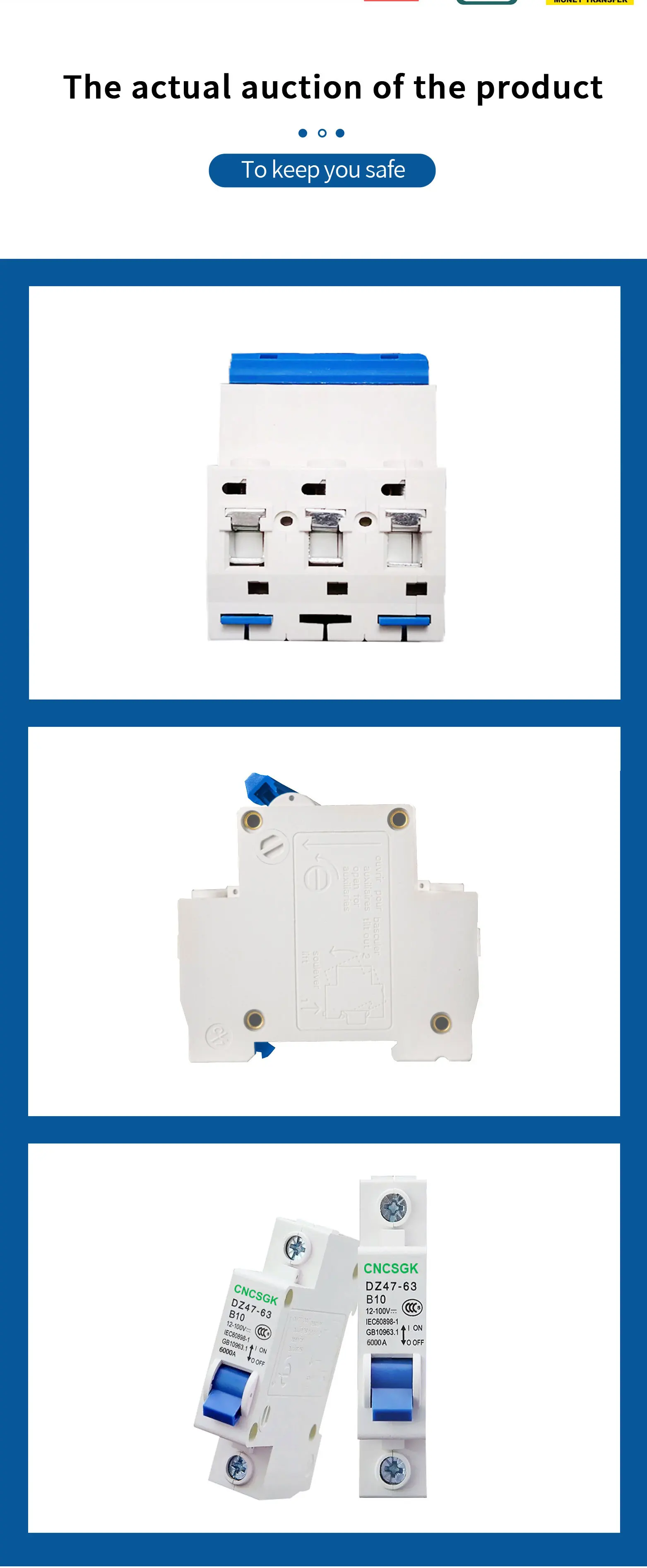DC Circuit Breaker (Mcb) 1A-63A DZ47-63 for Solar Panels-1P-4P 12-100V ...