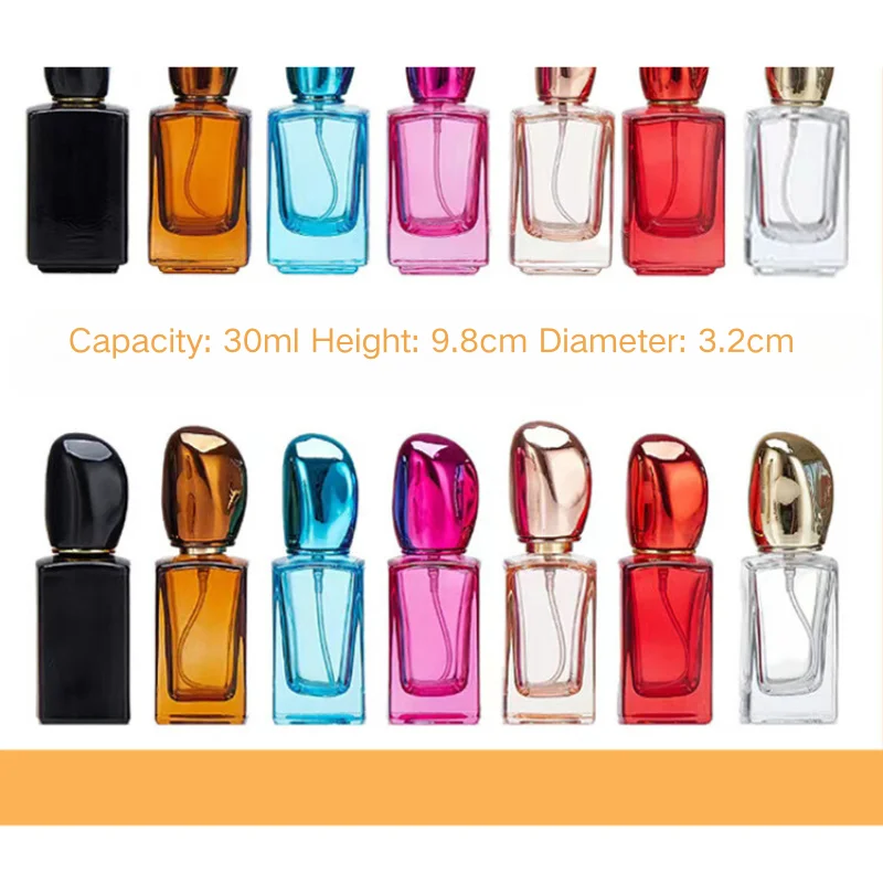 50ml Inverted Conical Pagoda Pressing Spray Bottle New Glass Empty ...