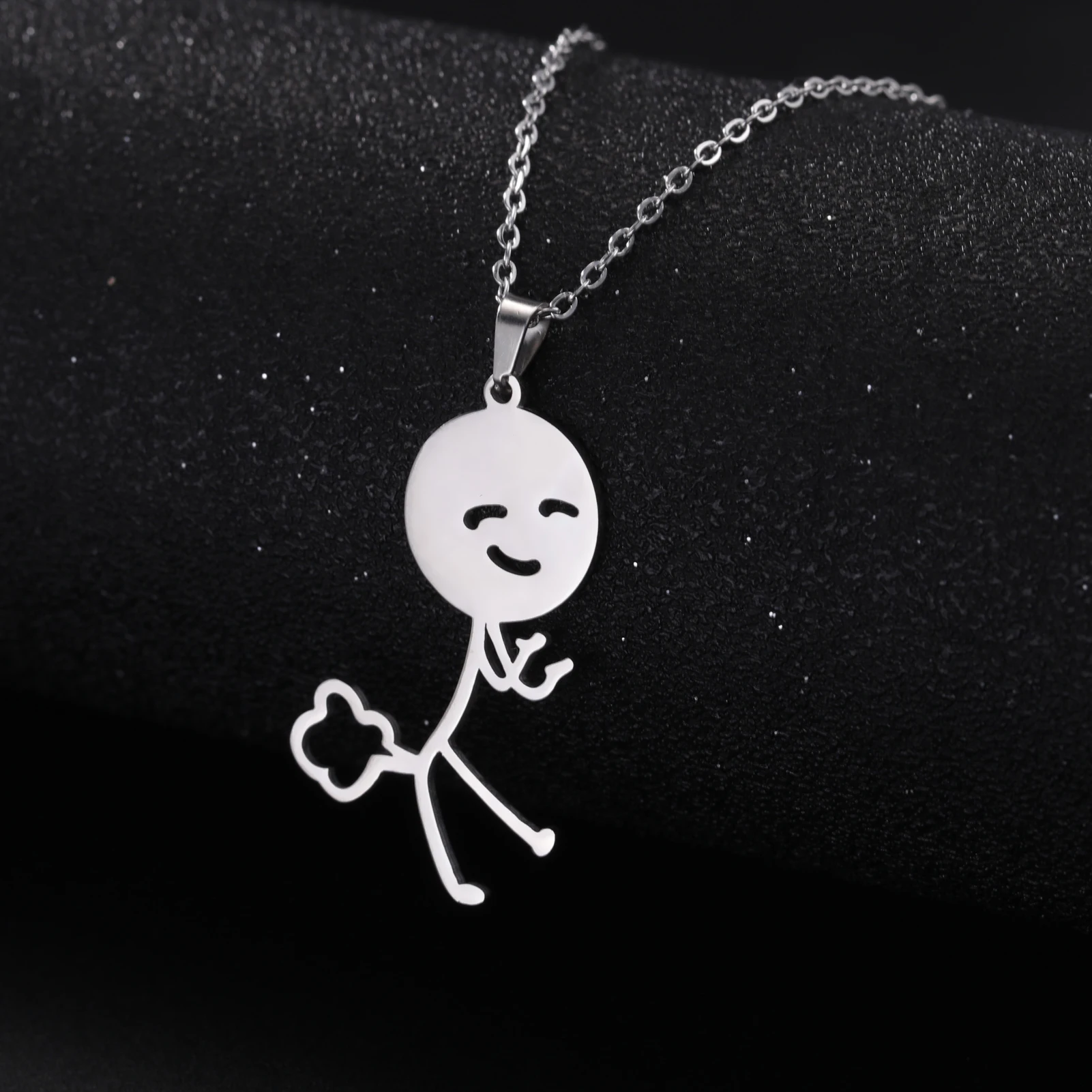 Funny Farting Stickman Necklaces for Women Men Fashion Hip Hop ...