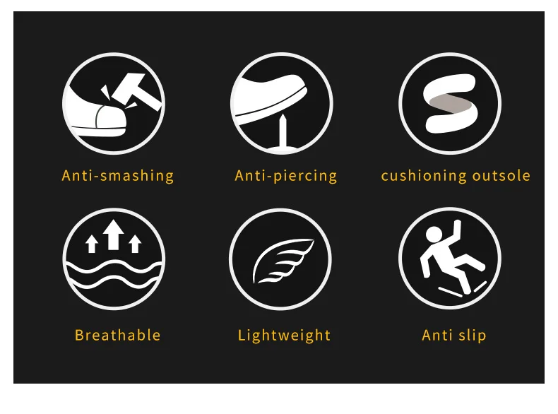 ZG 8808 Anti-Slip Industrial Safety Shoes - Durable & Comfortable