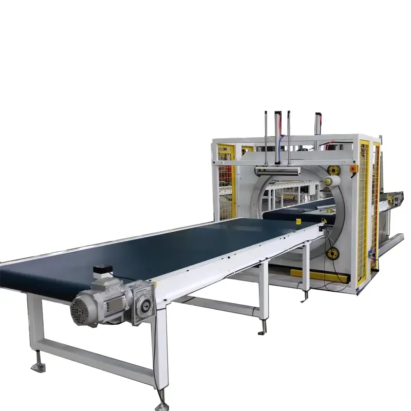 Horizontal Orbital Door Aluminium Profile Packing Film Stretch Wrapping ...