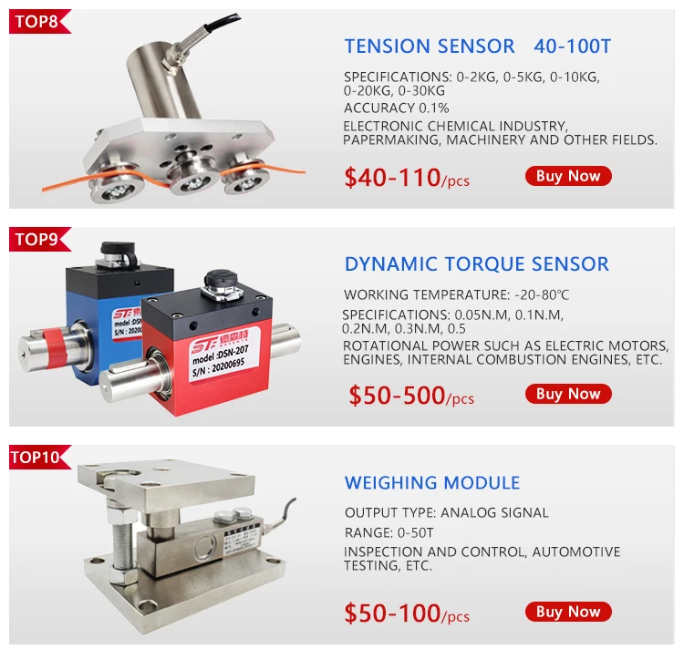 Three Pulley Cable Tension Sensor - 20N to 1000N Load Cell for Accurate ...