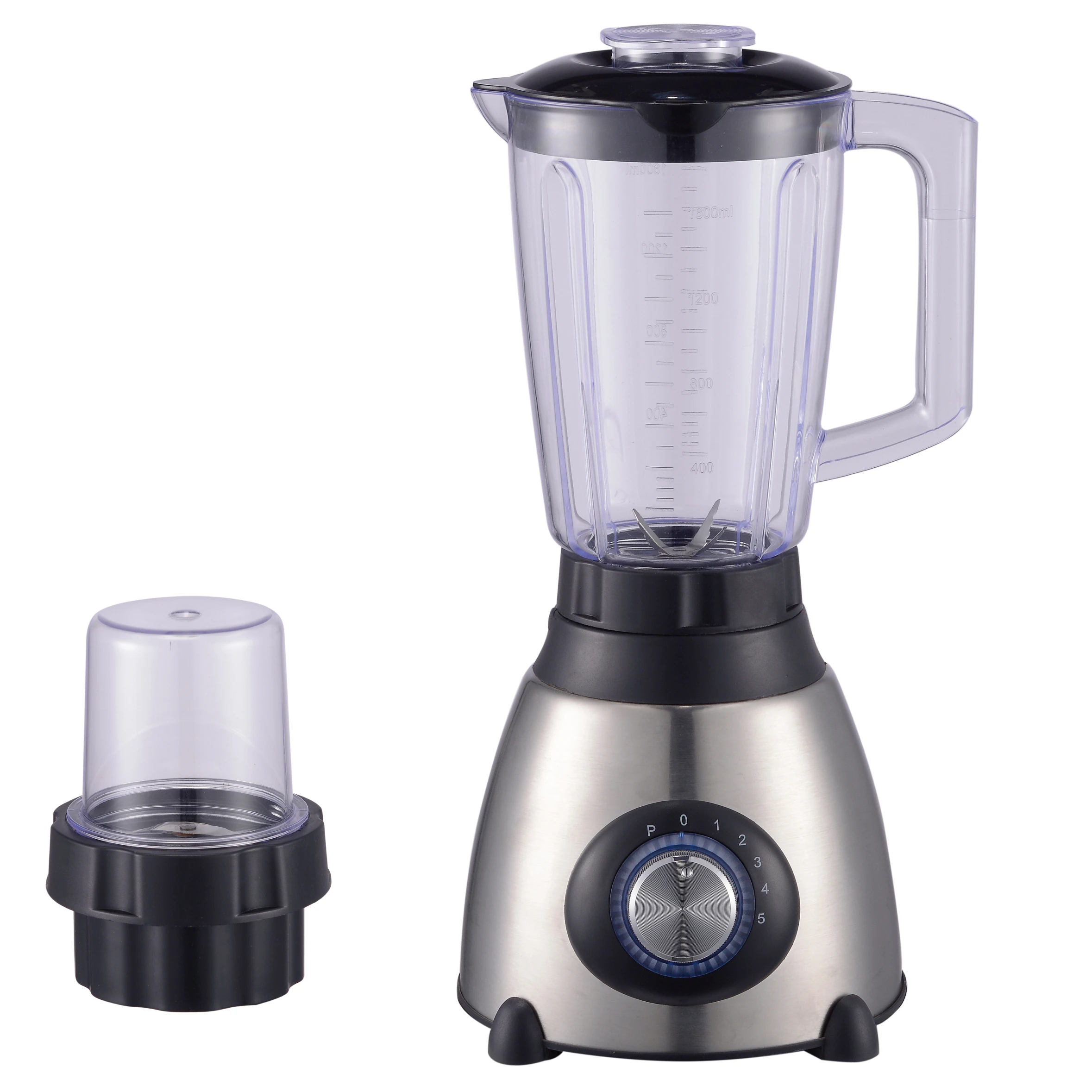 600W 2 Speeds 2 in 1 Stainless Body Blender - Powerful & Versatile