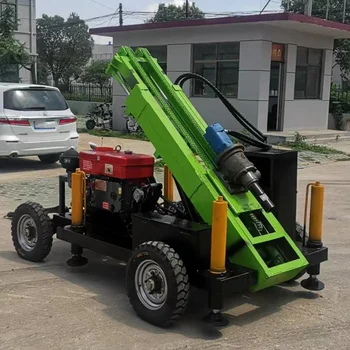 Small Crawler Down-the-hole Drilling Rig Wheeled Diesel Hydraulic ...