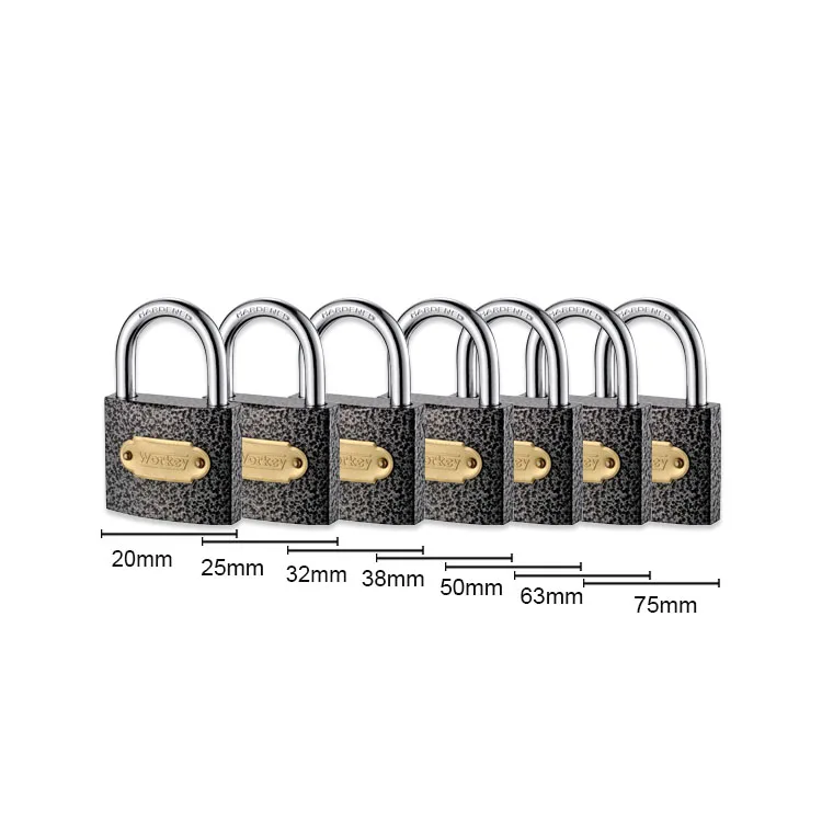Custom School Waterproof Travel Padlocks Thin Black Color Iron Short ...
