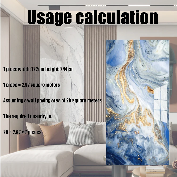 Uv Coated Pvc Marble Sheet With Pvc Material For Wall Decoration And ...