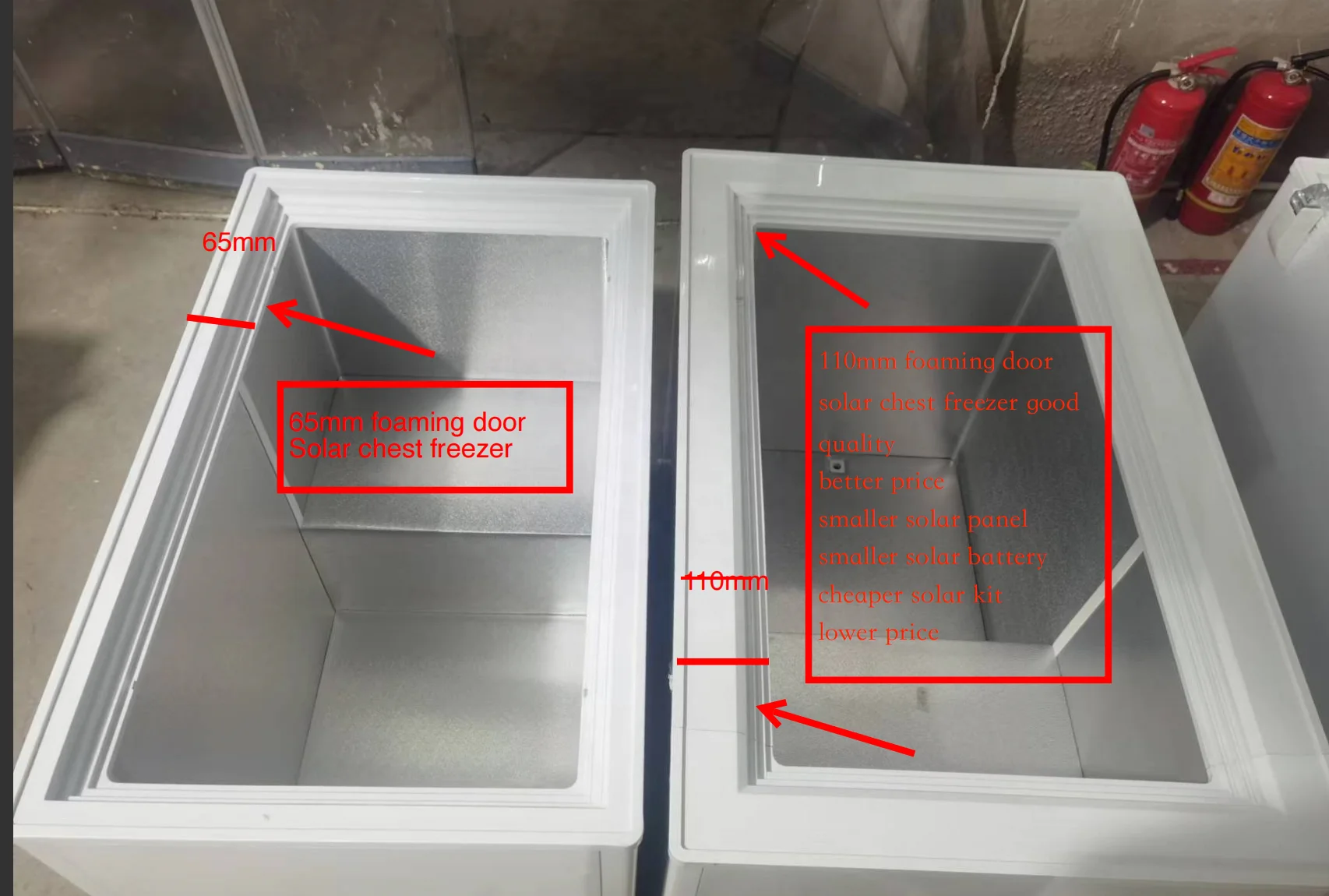 308 Liters Solar Ice Cream Display Freezer - Efficient & Reliable
