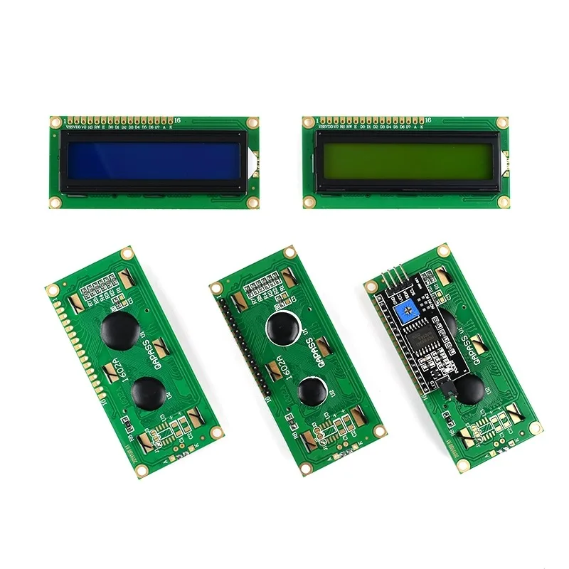 Blue screen/Yellow-green screen 1602A/2004A/12864B LCD screen 5V LCD ...