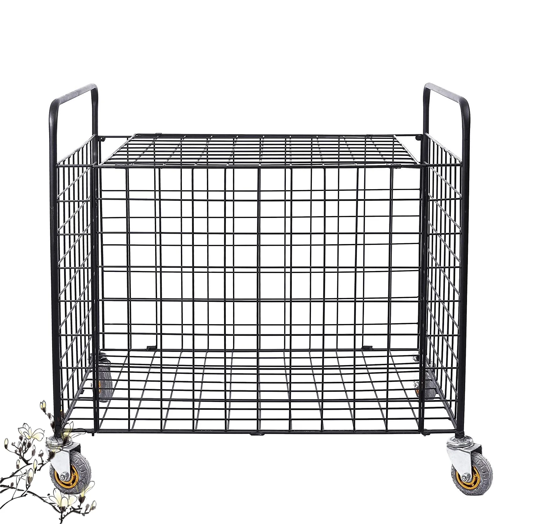 Metal Mesh Cart Gym Organizer Basketball Rack Metal Wire Sport Ball ...