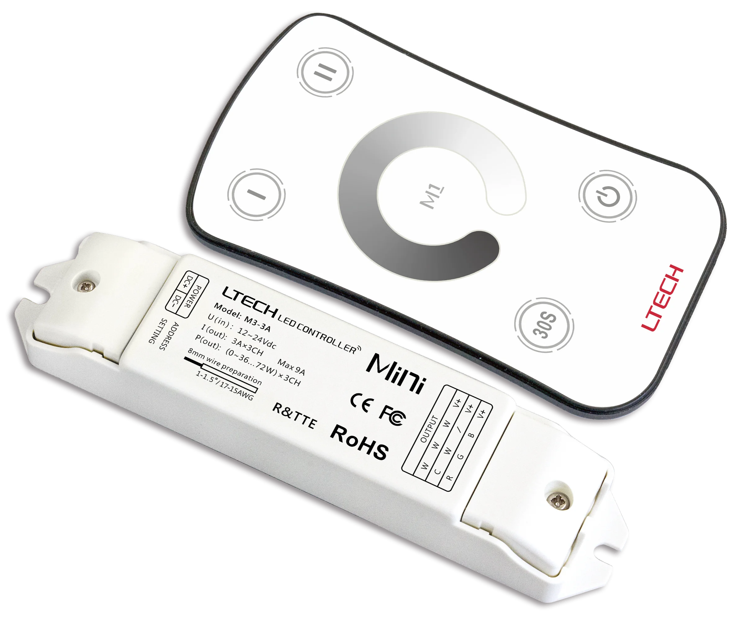 Ltech Mini Led Controller Wireless M1 Remote M3-3a Receiver Light ...