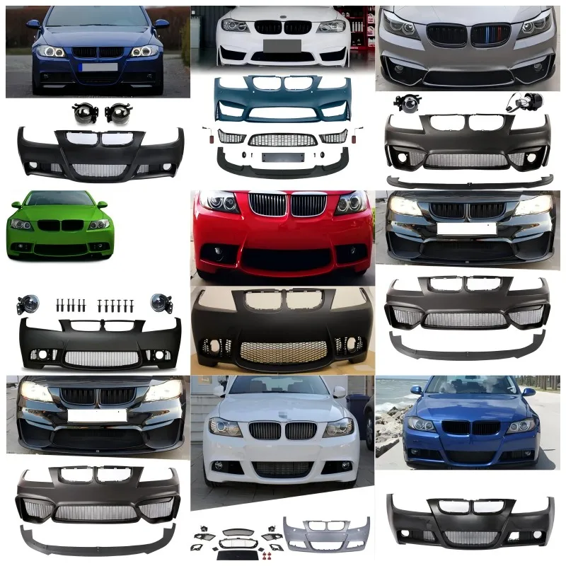 Car Body Kit M3 Style Car Front Bumper Rear Bumper for 3 Series E90 ...