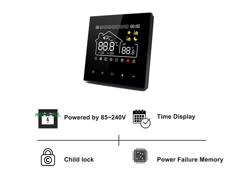 RS485 Modbus Room Thermostat - Programmable & Efficient