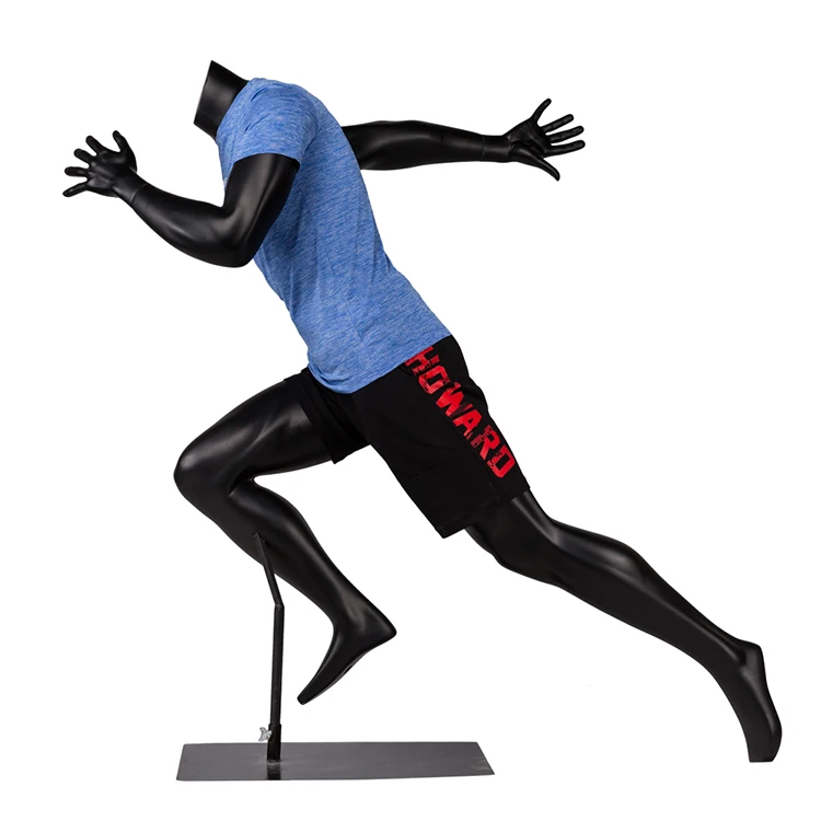 Muscular Man Running Male Headless Sport Full Body Mannequin - Buy ...