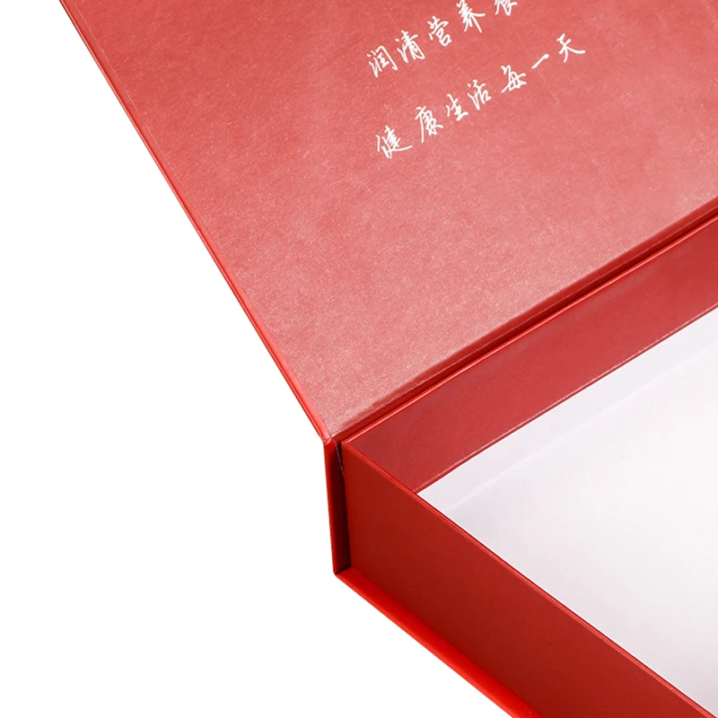 Book Shaped Gift Box Packaging Custom Magnetic Closure Decorative Gold ...