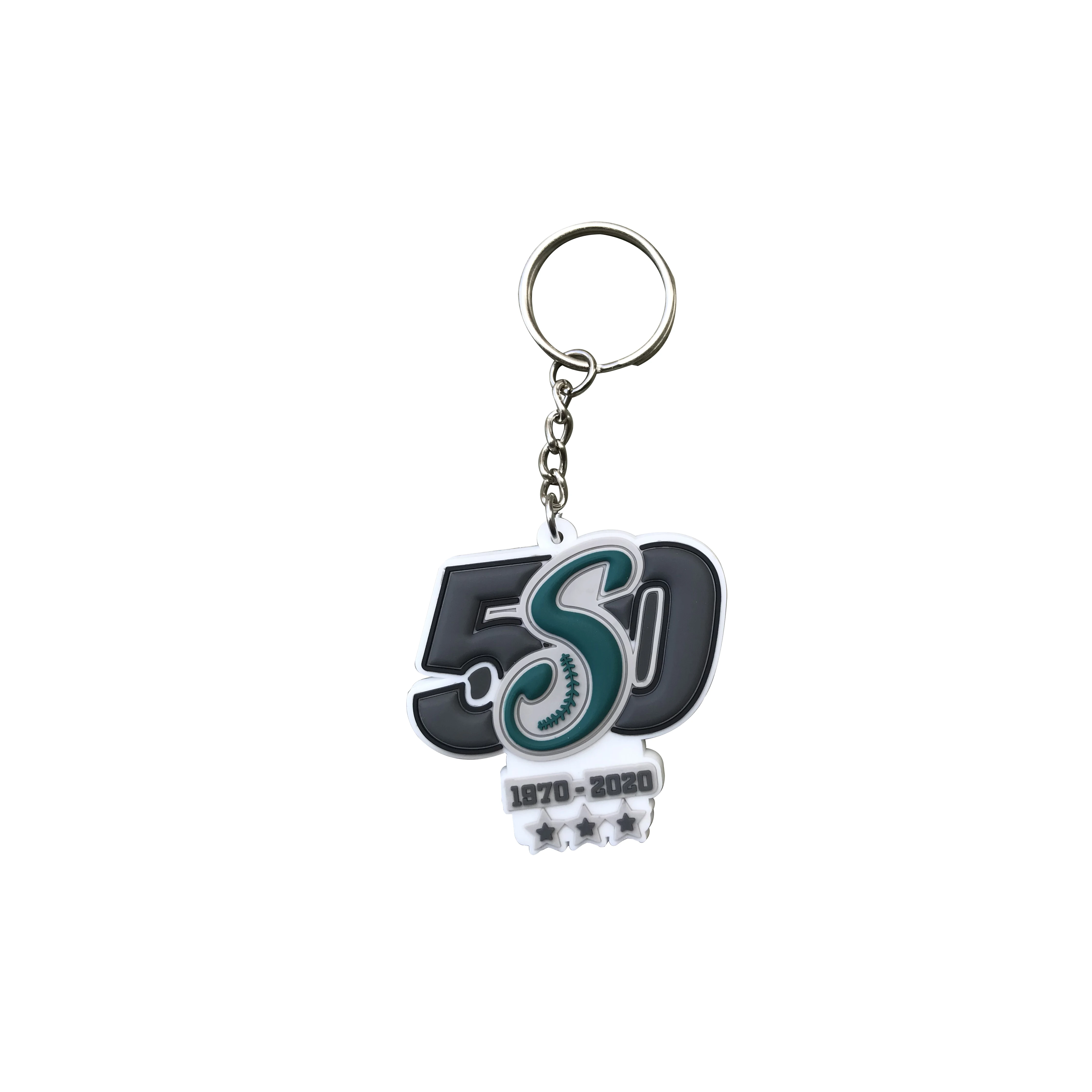 Custom Die Cut Logo Shape 2d Pvc Rubber Key Chains - Buy 2d Keychain ...