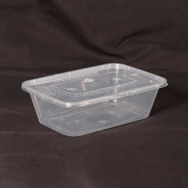 Classic Disposable Square Lunch Box Clear Plastic Food Takeaway Packing ...